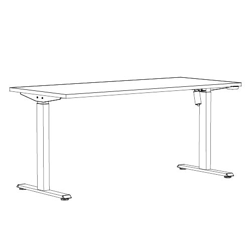 Elektromosan állítható asztal eComo PLUS desk Sit-Stand 120x80cm fehér ...